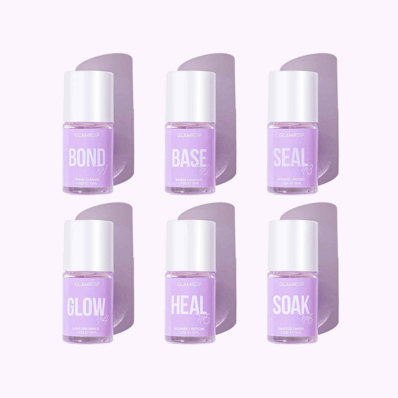 Liquids Set | Complete GLAMRDiP Liquid Collection | Salon-Quality Nails ...